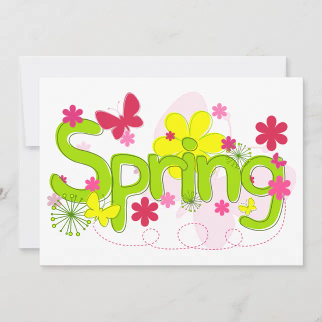 Spring Flowers Invitations | Zazzle