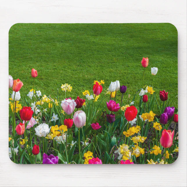 Spring flowers mouse pad | Zazzle