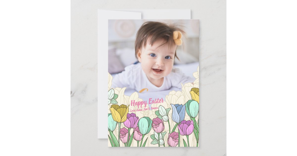 Spring Flowers Photo Card | Zazzle