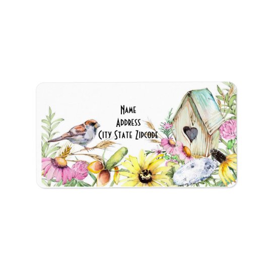 Spring Flowers Return Address Label | Zazzle.com
