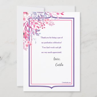 Spring Flowers Thank You Card | Zazzle