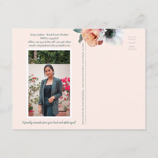 Spring Forward Business Realtor Mailer Postcard | Zazzle