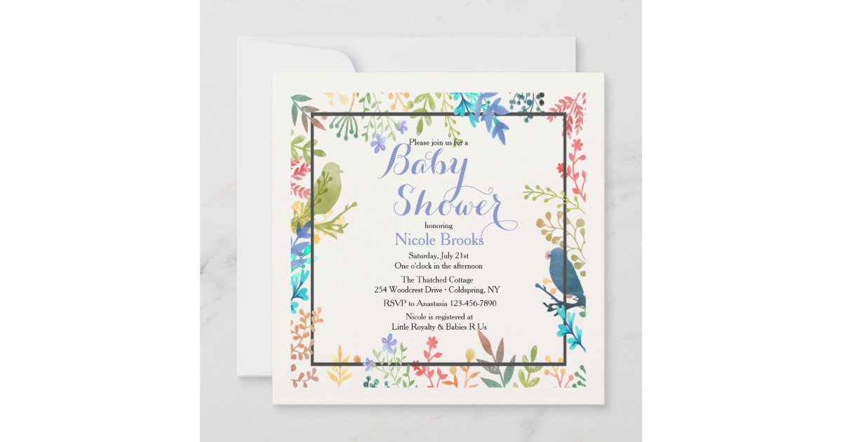 Spring Frame Invitation | Zazzle