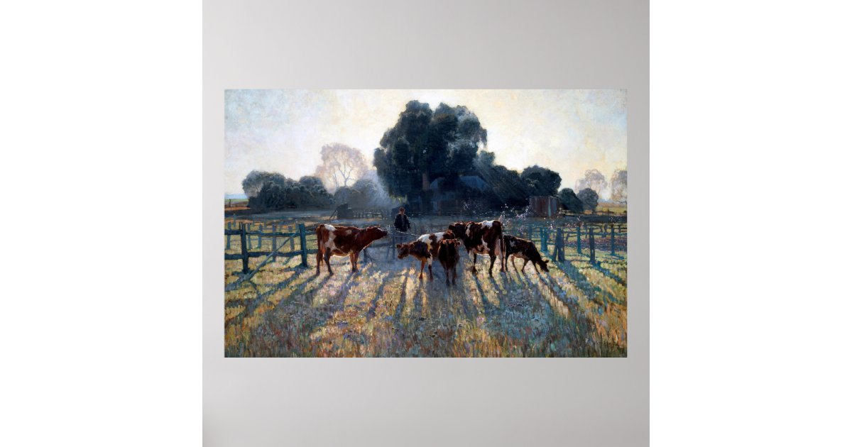 Spring Frost Elioth Gruner 1919 Australian Art Poster | Zazzle
