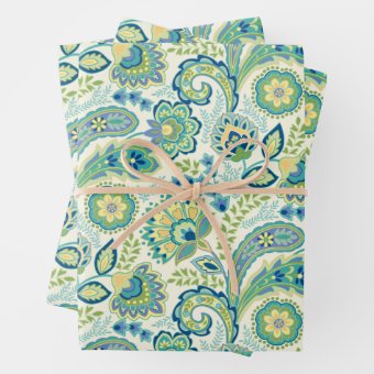 Spring Garden Paisley Wrapping Paper Sheets | Zazzle