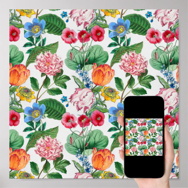 Spring garden poster | Zazzle
