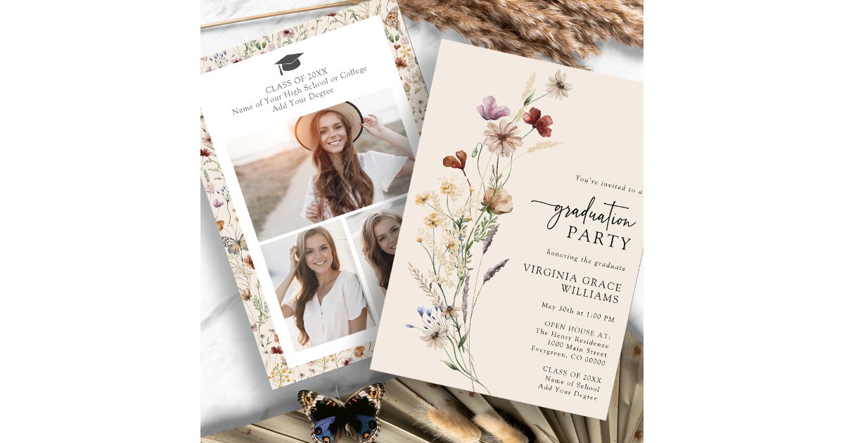 Spring Graduation Party Invitation | Zazzle