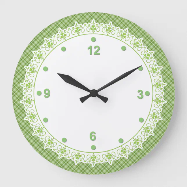 Spring Green Kitchen Wall Clock | Zazzle
