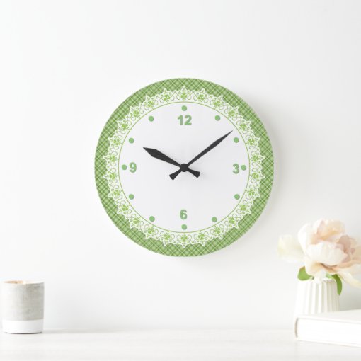 Spring Green Kitchen Wall Clock | Zazzle