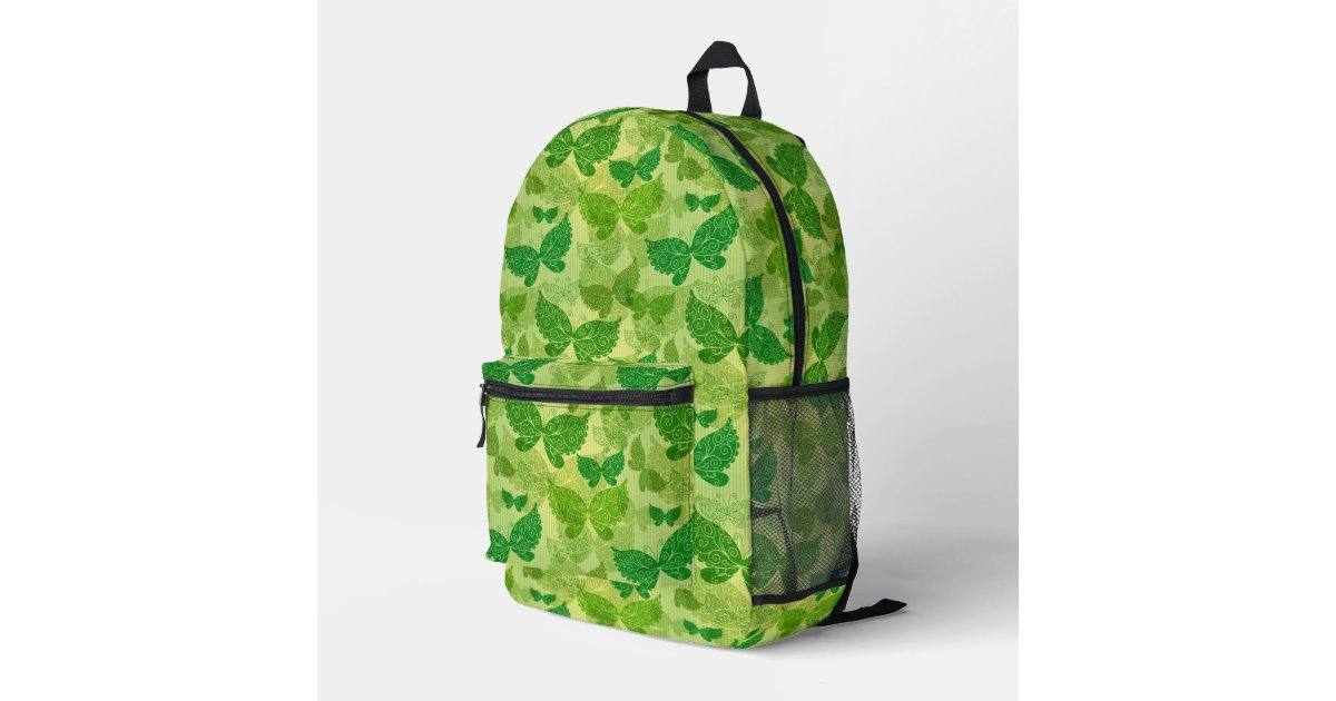 Spring Green Pattern Printed Backpack | Zazzle