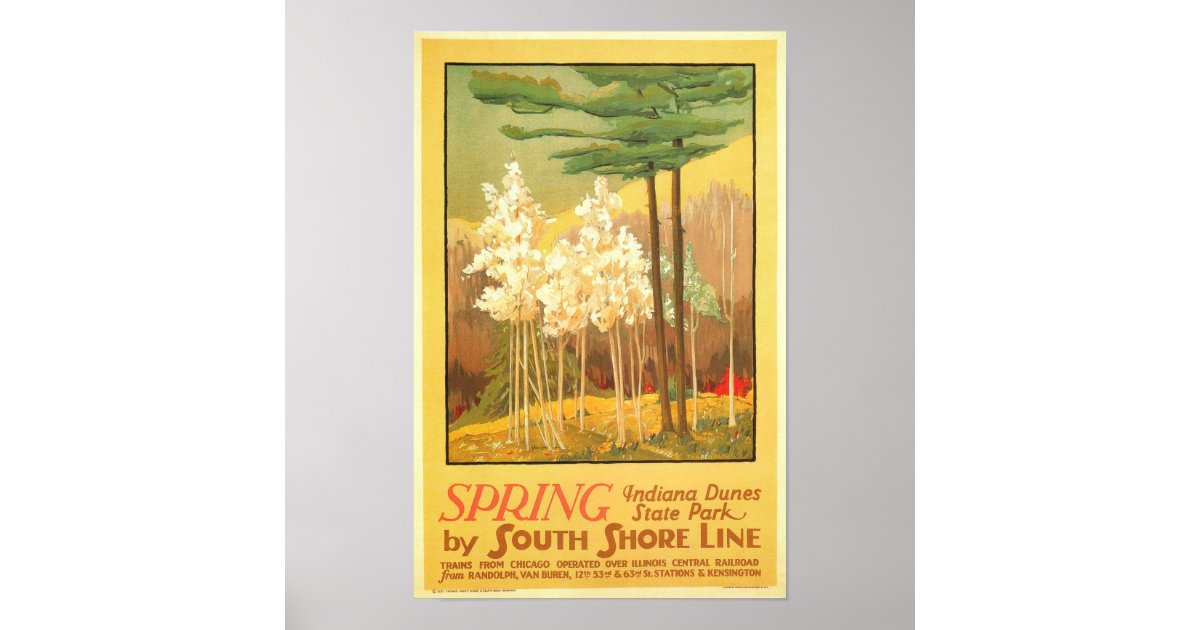 Spring in Indiana Dunes State Park Poster | Zazzle