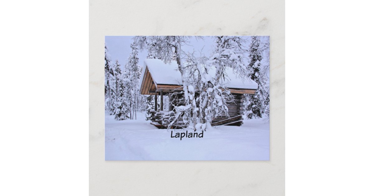 Spring in Lapland, fine art painting, Postcard | Zazzle
