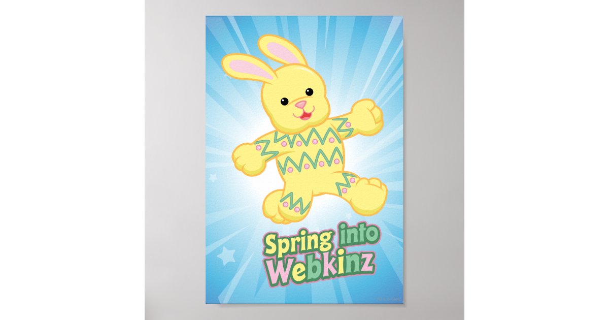 Spring Into Webkinz! Poster | Zazzle