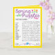 Spring Kids Puzzles Activity Card | Zazzle