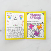 Spring Kids Puzzles Activity Card | Zazzle