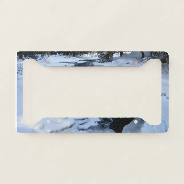 Spring Melting Snow License Plate Frame | Zazzle