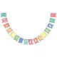 Spring Message Pastel Rainbow Happy Easter Bunting Flags | Zazzle