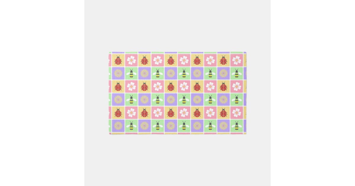 Spring Patches Rug | Zazzle
