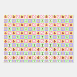 Spring Patches Wrapping Paper Set | Zazzle