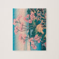 Spring Picnic under Cherry Tree Flowers Mount Fuji Jigsaw Puzzle | Zazzle