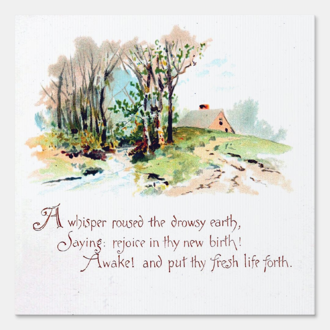 Spring Poem Sign | Zazzle