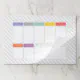 Spring Rainbow Weekly Calendar Large Tearaway Pad | Zazzle