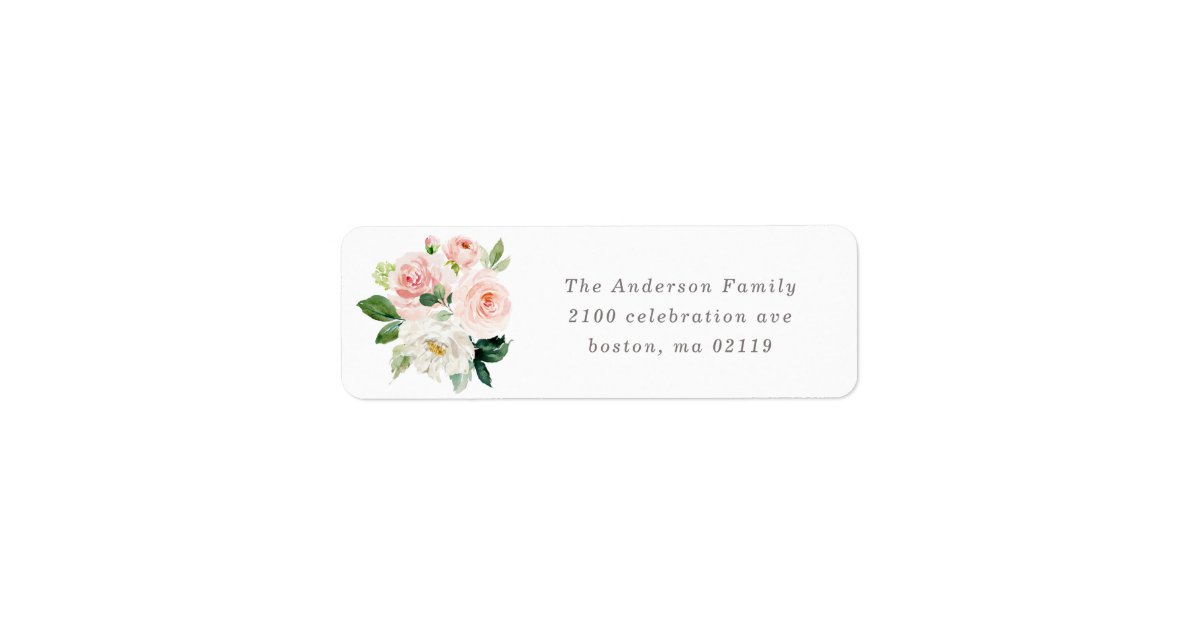 Spring Romance Return Address Label | Zazzle