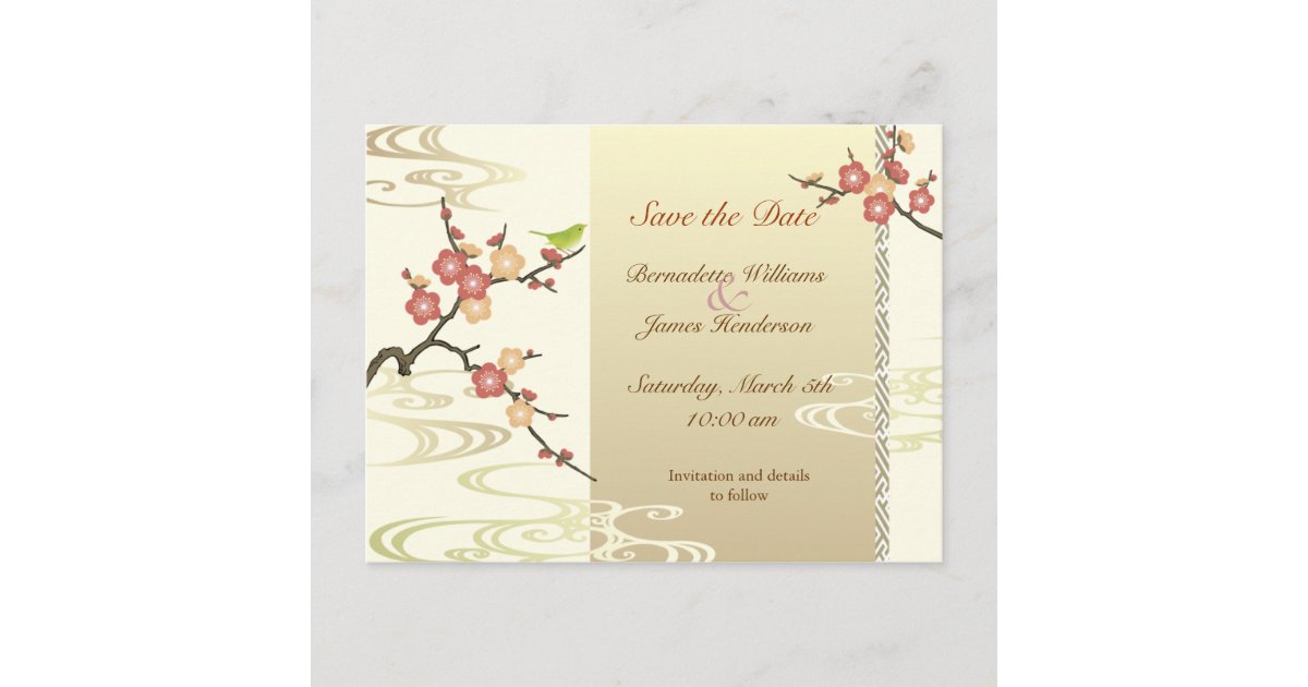 Spring Save the Date Postcard | Zazzle