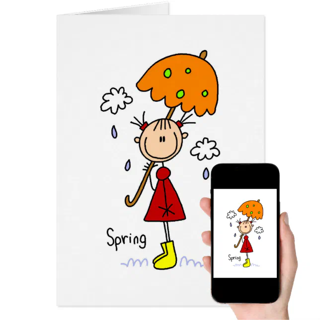 Spring Showers Card | Zazzle