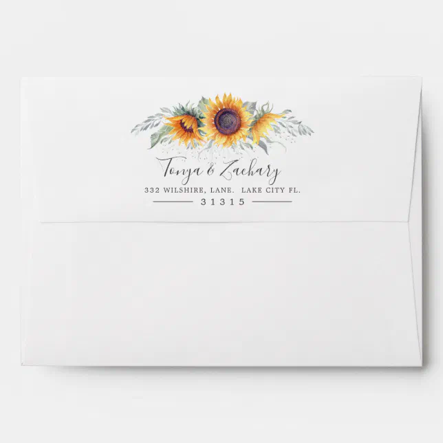 Spring Sunflower Bloom | Envelope | Zazzle