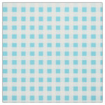 Sky Blue and White Checkerboard Pattern Fabric | Zazzle