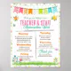 Spring Teacher and Staff Appreciation Flyer Poster | Zazzle