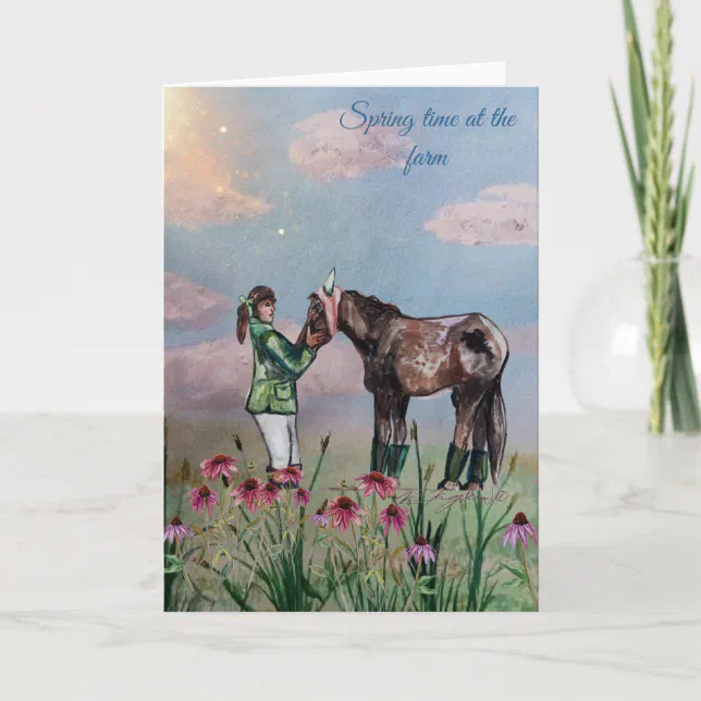 Spring time at the farm number three invitation | Zazzle