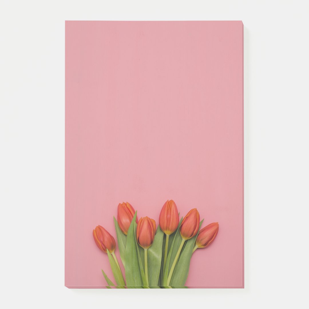 Spring Time Tulips Post-it® Notes 4 x 6 | Zazzle