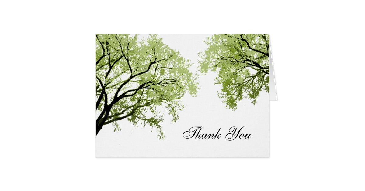 Spring Trees 2 - Thank You Card | Zazzle.com