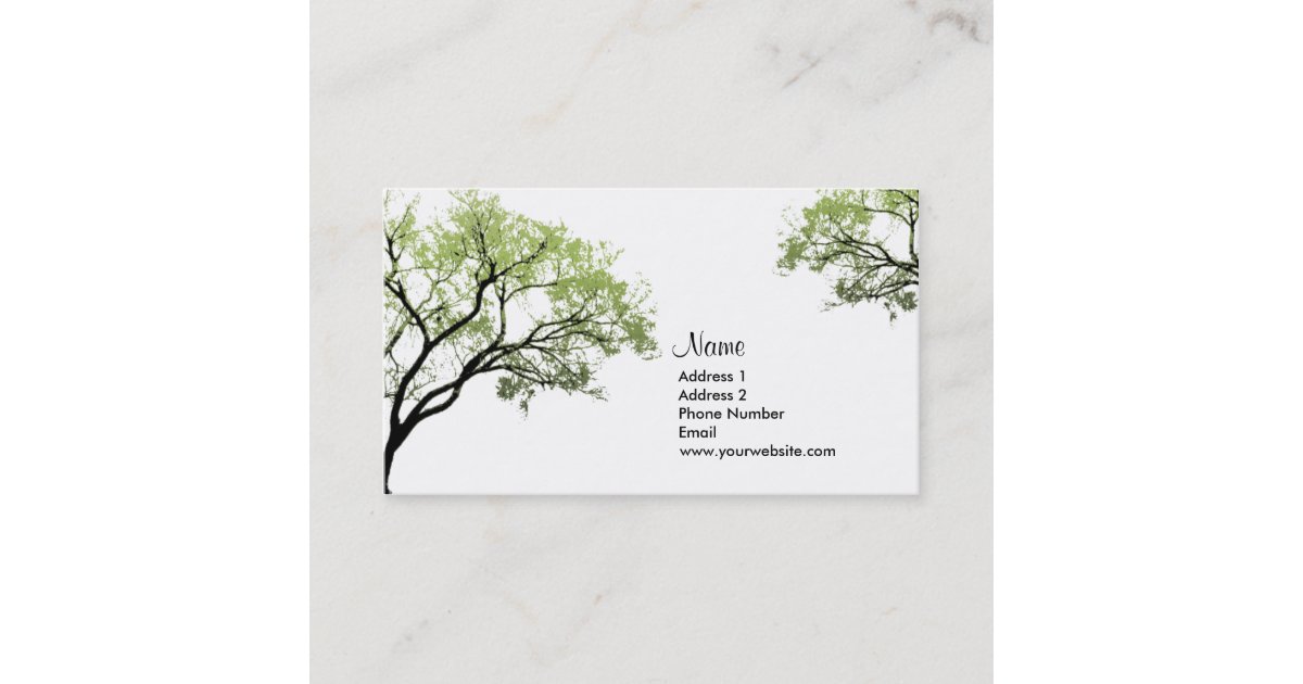 Spring Trees Business Card | Zazzle