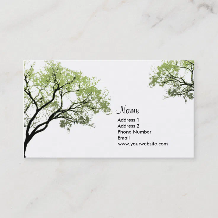 Spring Trees Business Card | Zazzle