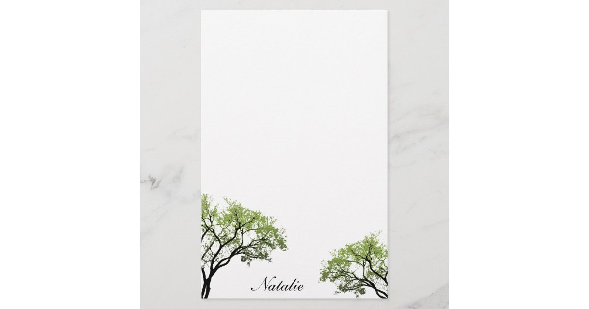 Spring Trees Stationery | Zazzle