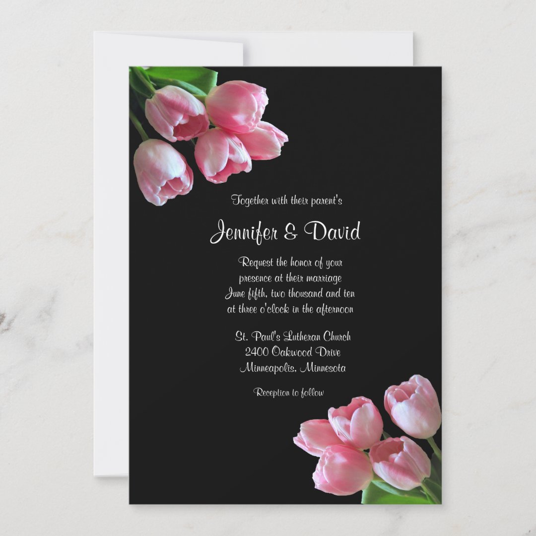 Spring Tulips Wedding Invitation | Zazzle