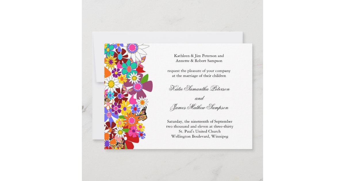 Spring Wedding Invitation | Zazzle