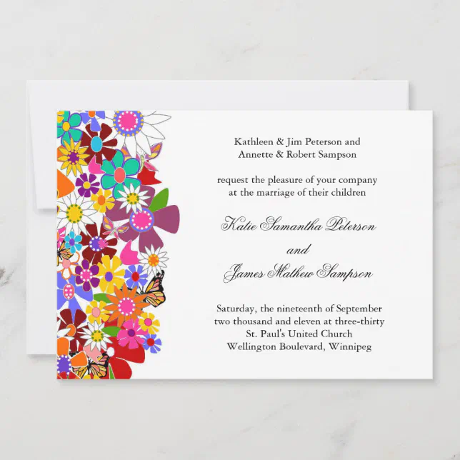 Spring Wedding Invitation | Zazzle