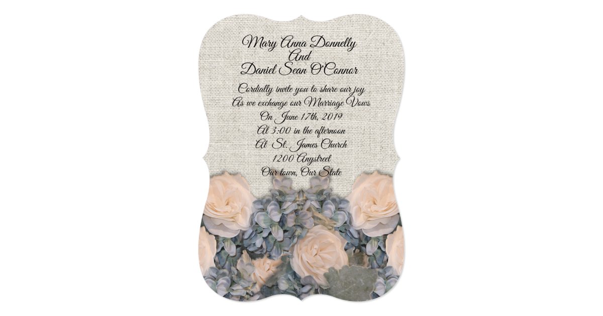 Spring wedding Invitations linen elegant | Zazzle.com