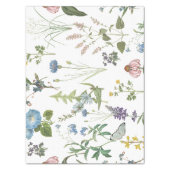 Spring Wildflower Floral Meadow Vertical Decoupage Tissue Paper | Zazzle