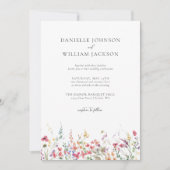Spring Wildflower Floral Wedding Invitation | Zazzle