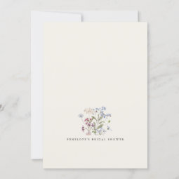 Spring Wildflower Meadow Garden Bridal Shower Invitation | Zazzle