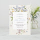 Spring Wildflower Meadow Garden Details Wedding Invitation | Zazzle