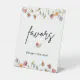 Spring Wildflower Please Take One Favors Pedestal Sign | Zazzle