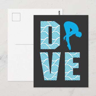 Springboard Diving Gift Diver Platform Springboard Postcard | Zazzle