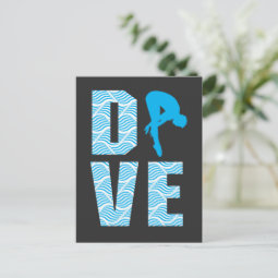 Springboard Diving Gift Diver Platform Springboard Postcard | Zazzle
