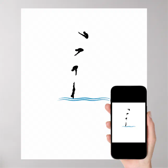 SPRINGBOARD DIVING POSTER | Zazzle
